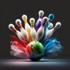 Bowling DIGITAL DOWNLOAD Bowling Graphics, Bowling Ball, Strike ...