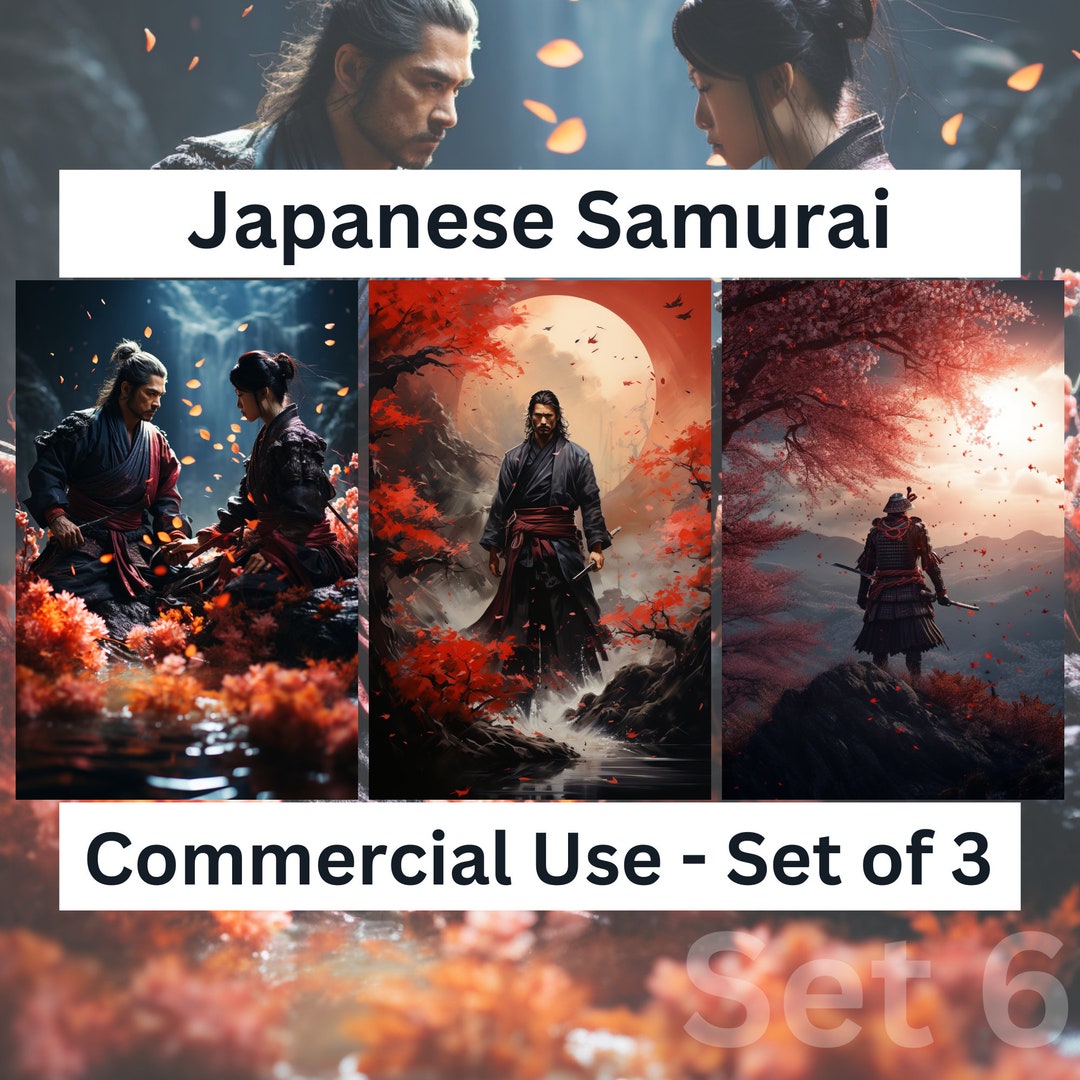 Japanese Samurai Mystic Set of 3 Jpeg's ,set 6/11, Honor ,culture ...