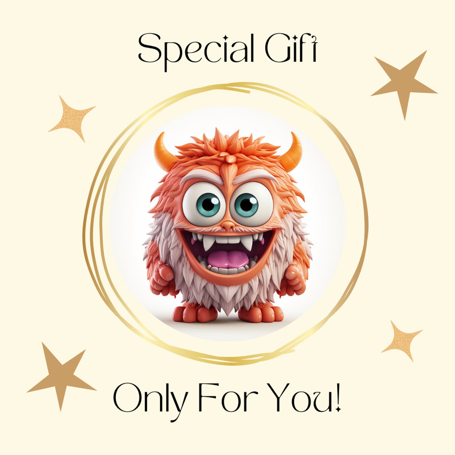 Angry Sweet Cuddle Monster Clipart - Set of 4 High Quality Png's ...