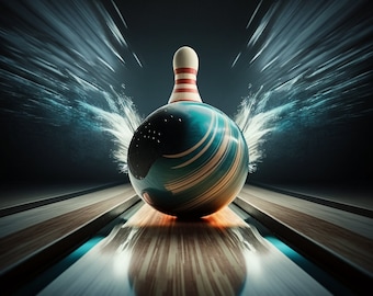 Bowling DIGITAL DOWNLOAD Bowling Graphics, Bowling Ball, Strike ...