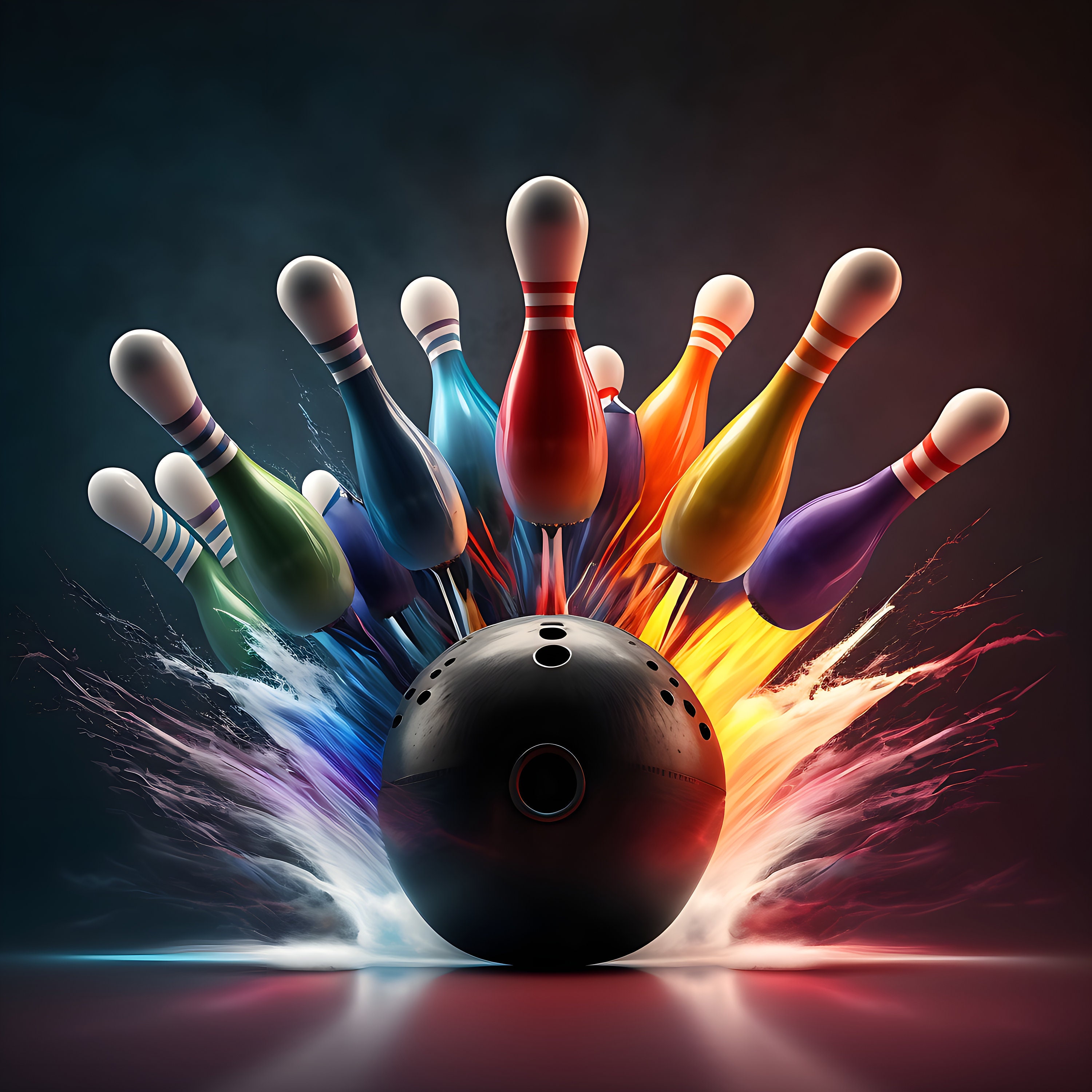 Bowling DIGITAL DOWNLOAD Bowling Graphics, Bowling Ball, Strike ...