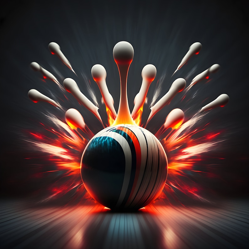 Bowling DIGITAL DOWNLOAD Bowling Graphics, Bowling Ball, Strike ...