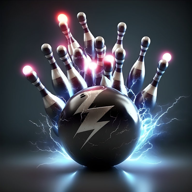 Bowling DIGITAL DOWNLOAD Bowling Graphics, Bowling Ball, Strike ...