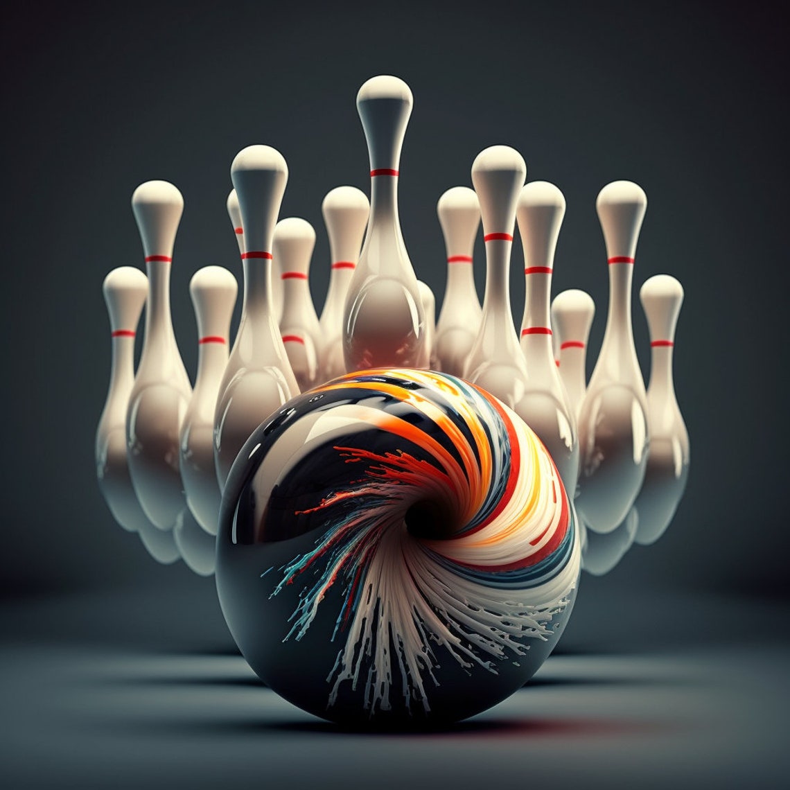 Bowling DIGITAL DOWNLOAD Bowling Graphics, Bowling Ball, Strike ...