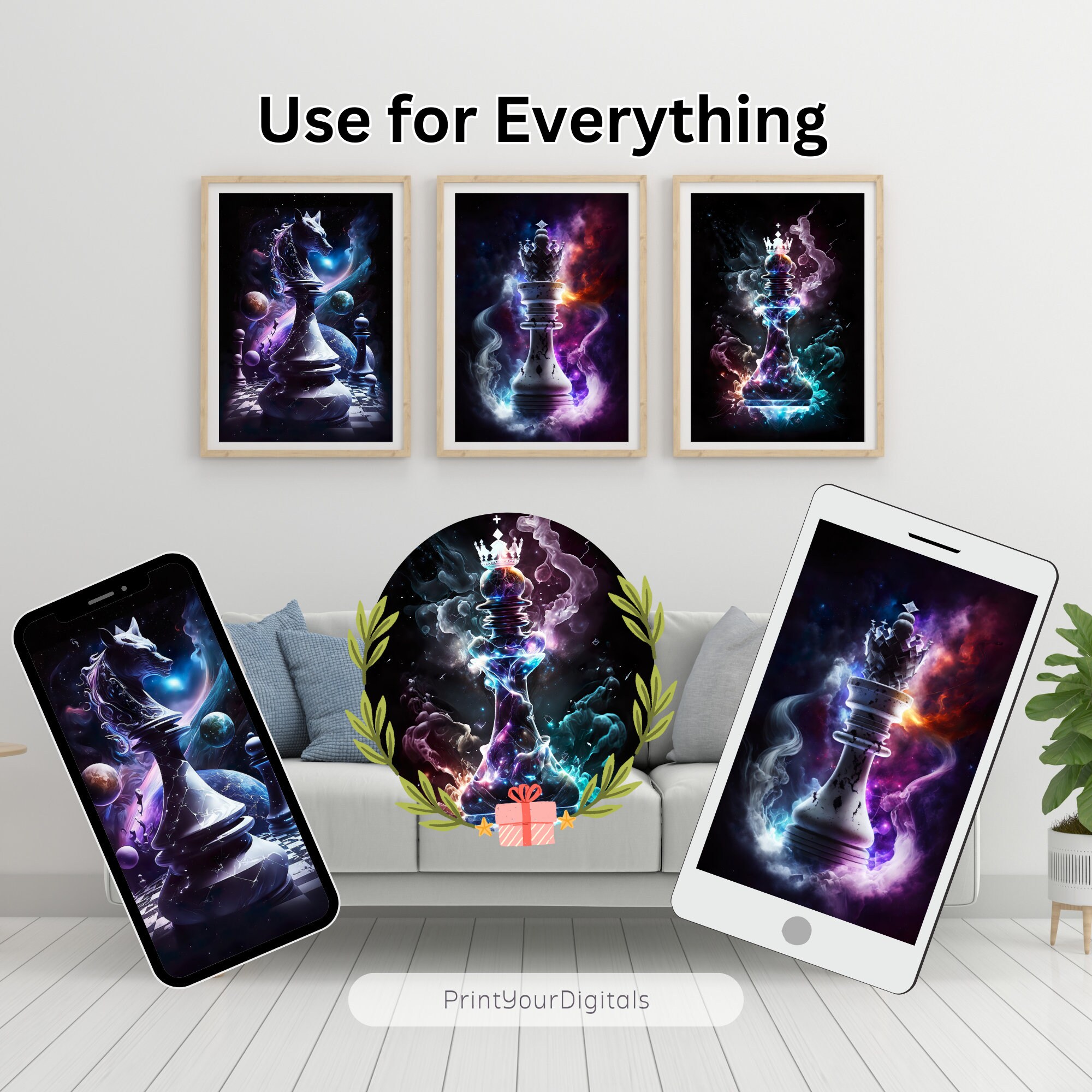 Chess Digital Download - Fantasy Chess - Set of 3 Png's - Mastering ...