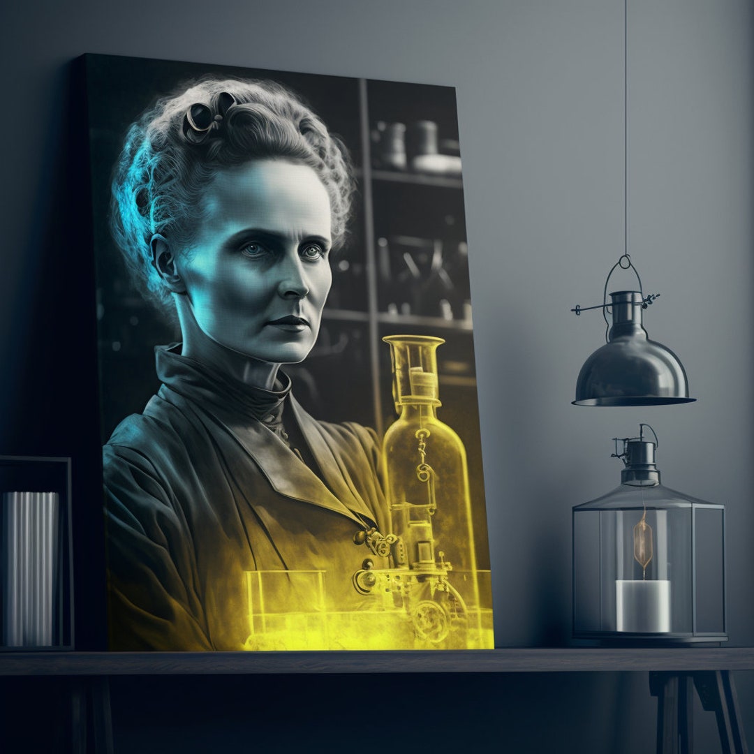 Marie Curie, Woman in Science, Digital Poster - Etsy