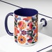 Spanish Folk Art Floral Coffee Mugs/15 Oz Ceramic Mexican Painted Tea ...