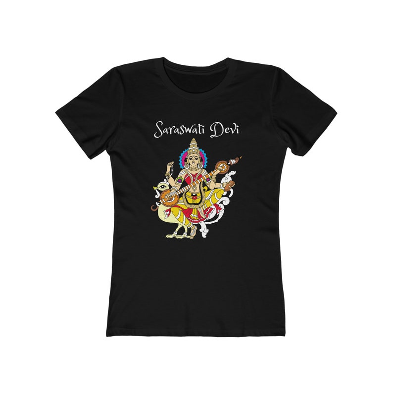 Women's Saraswati Devi Tee Shirt/indian Hindu Goddess Tee/ Goddess of ...
