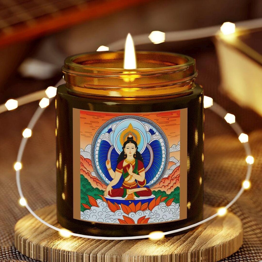 Tara Goddess Coconut Apricot Wax Candle 4oz/goddess of Compassion 20hr ...
