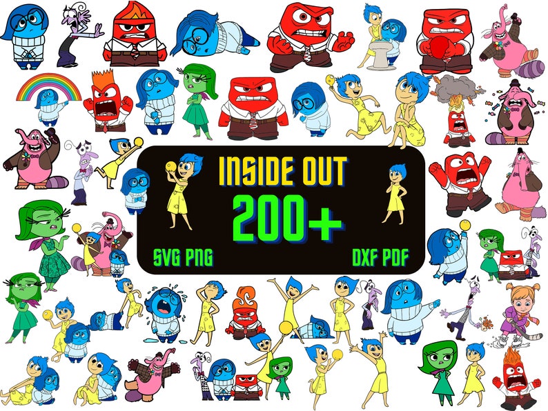 200 Insideout SVG LAYERED Designs, Insideout Birthday, Inside Out ...