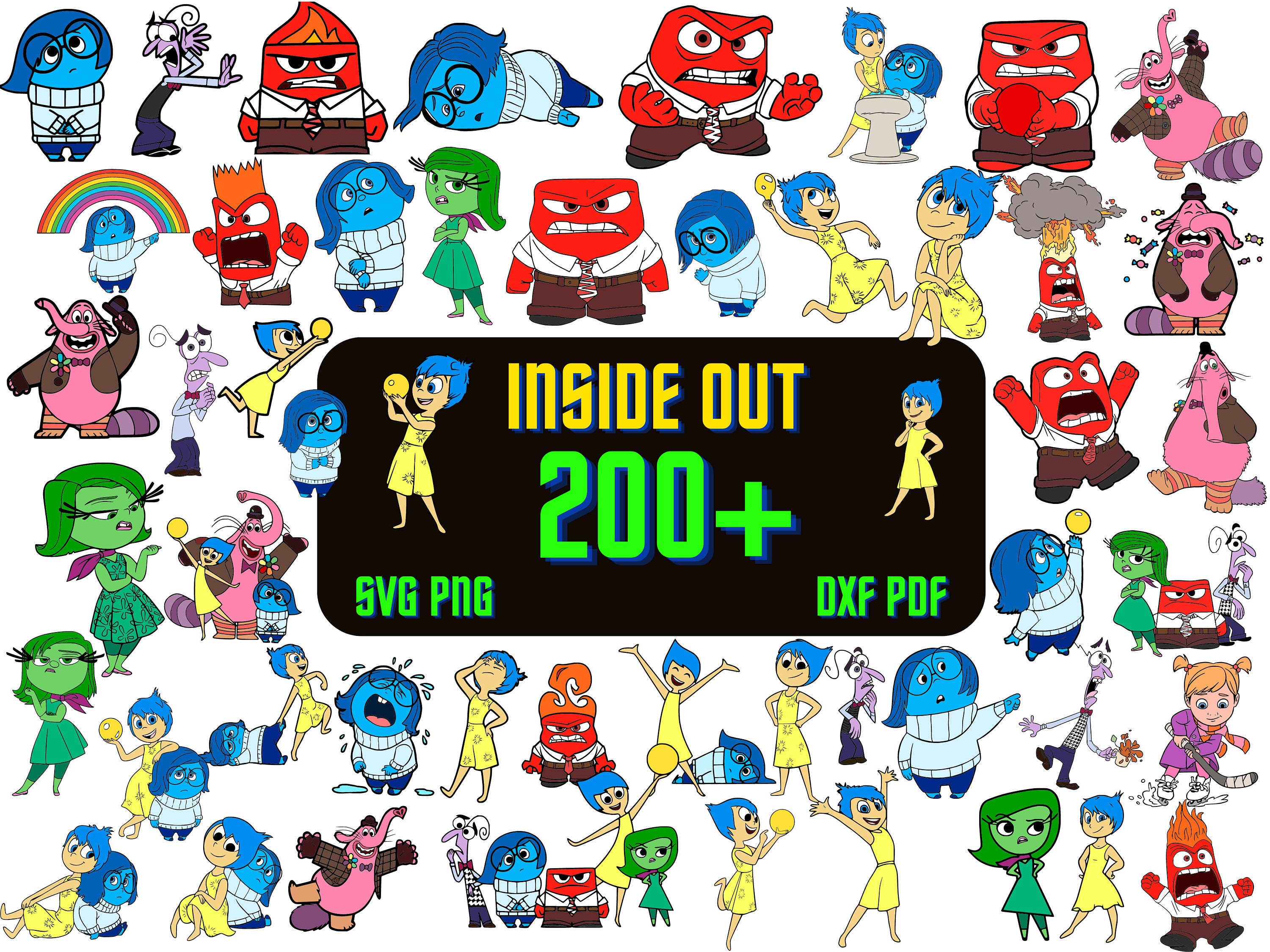 200 Insideout SVG LAYERED Designs, Insideout Birthday, Inside Out ...