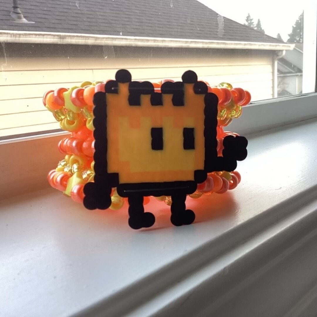 Bfdi Firey Mini Rotating Kandi Cuff - Etsy