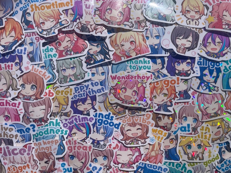 Random Project Sekai Colorful Stage Emote Stamp Stickers - Etsy