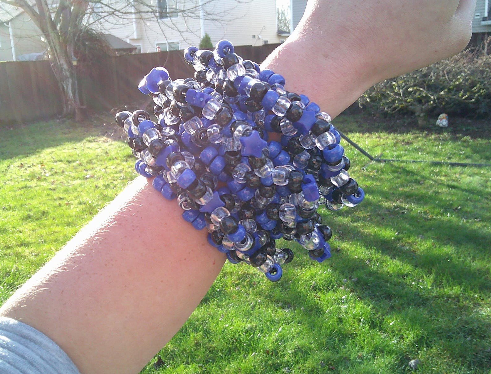 Dark Blue Large 3d Kandi Cuff - Etsy