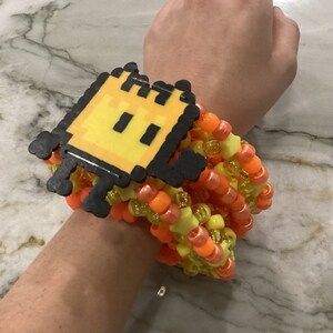 Bfdi Firey Mini Rotating Kandi Cuff - Etsy