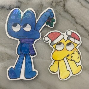 XFOHV Holographic Christmas Stickers - Etsy