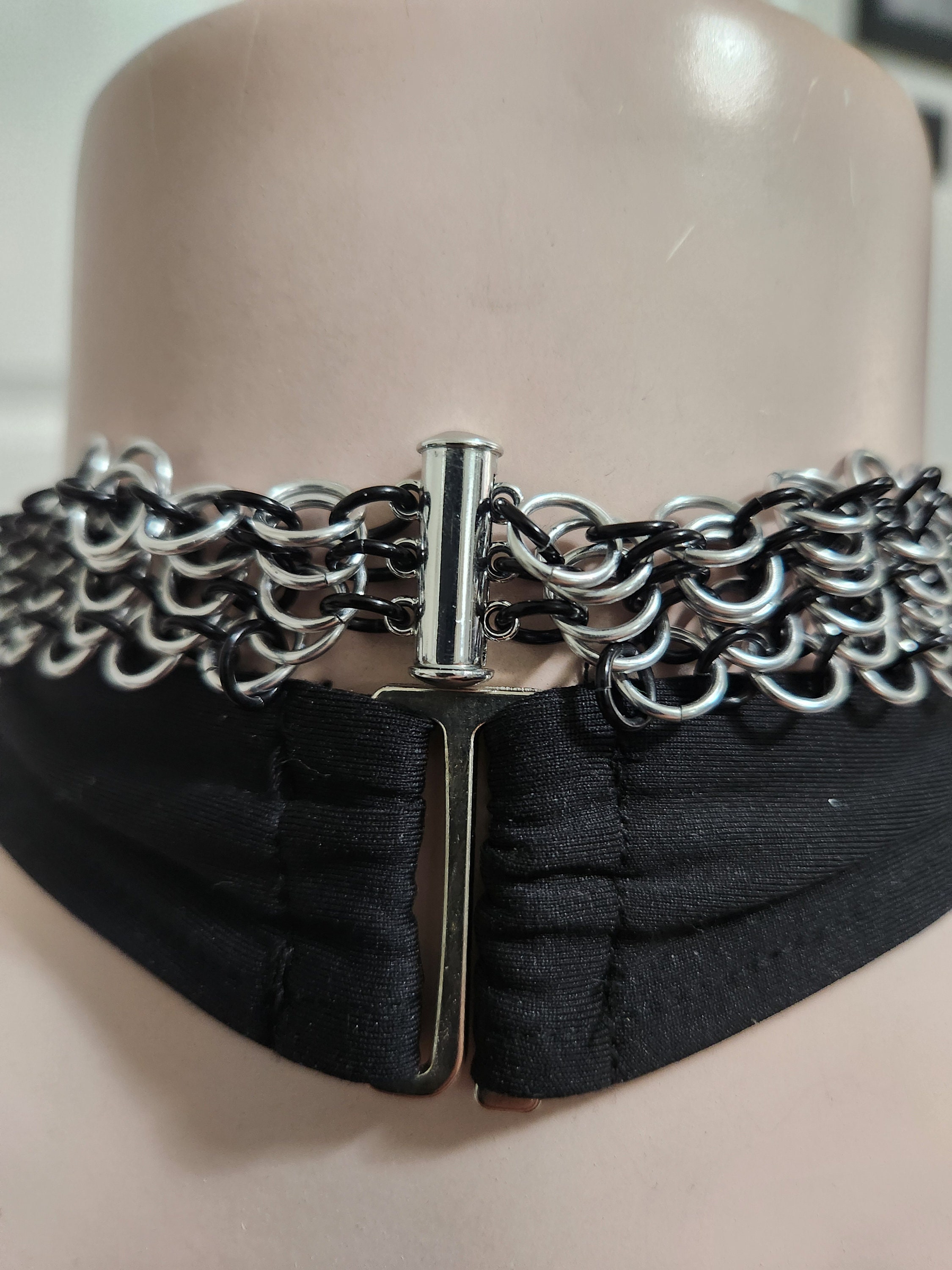 Hexagon Chain Rib Halter Necklace Jewelry Top - Etsy