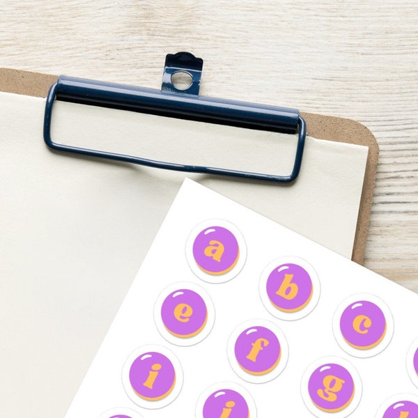 Mini Alphabet Stickers - Etsy