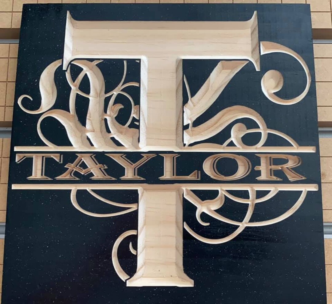 Wooden Monogram Letters - Etsy