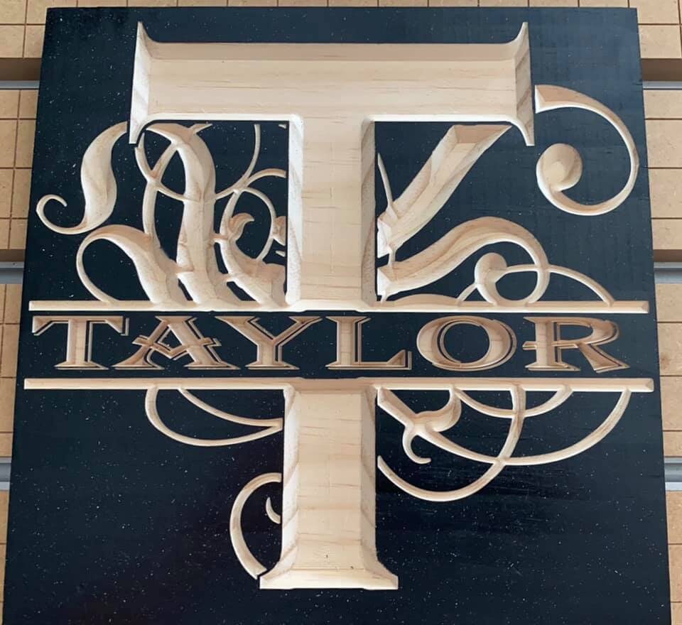 Wooden Monogram Letters - Etsy