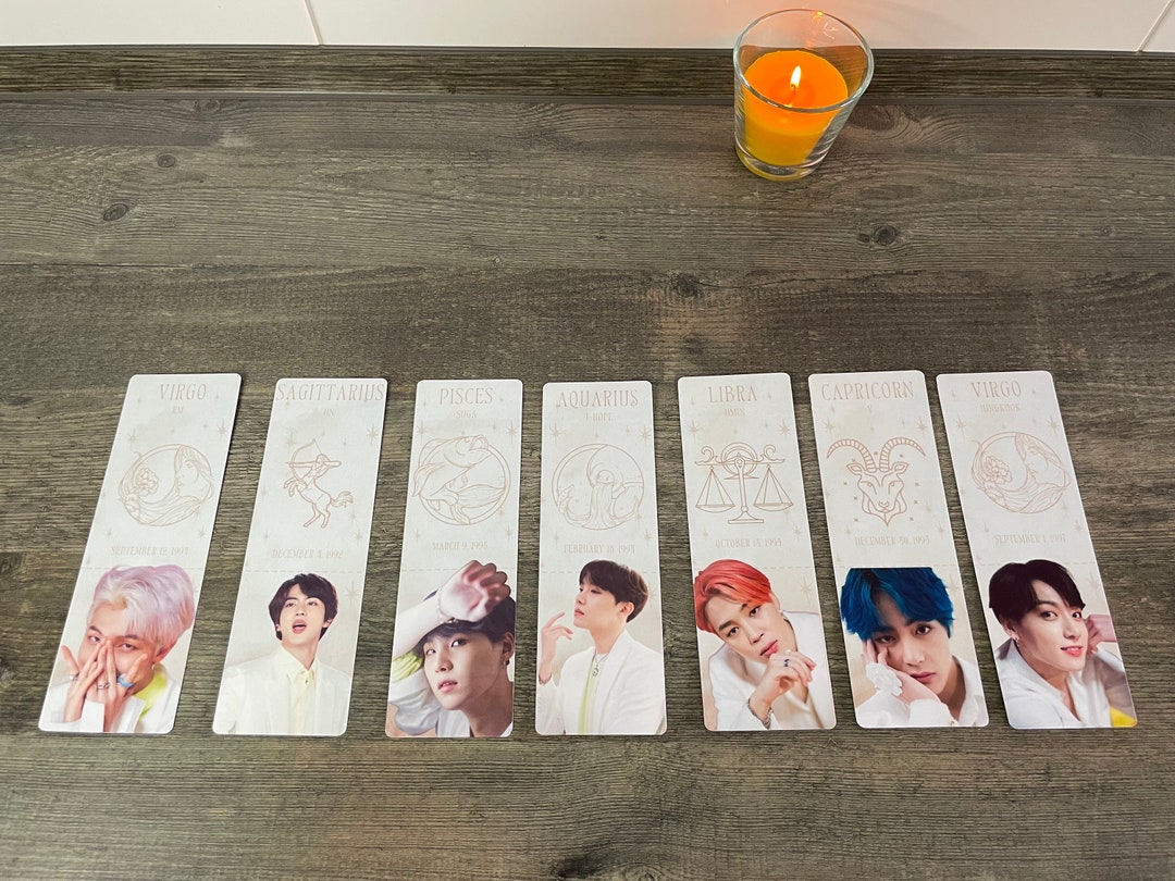 BTS Bookmarks Signs of the Zodiac Project - Etsy