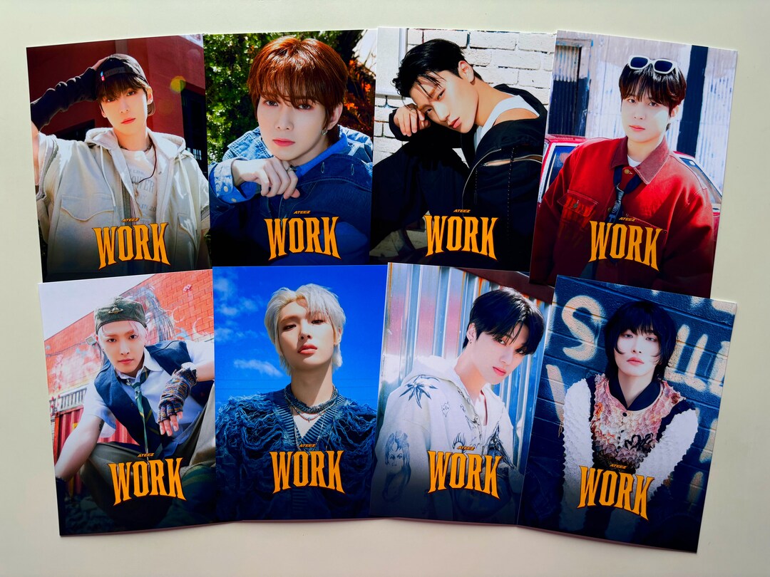 ATEEZ WORK POSTERS - Etsy