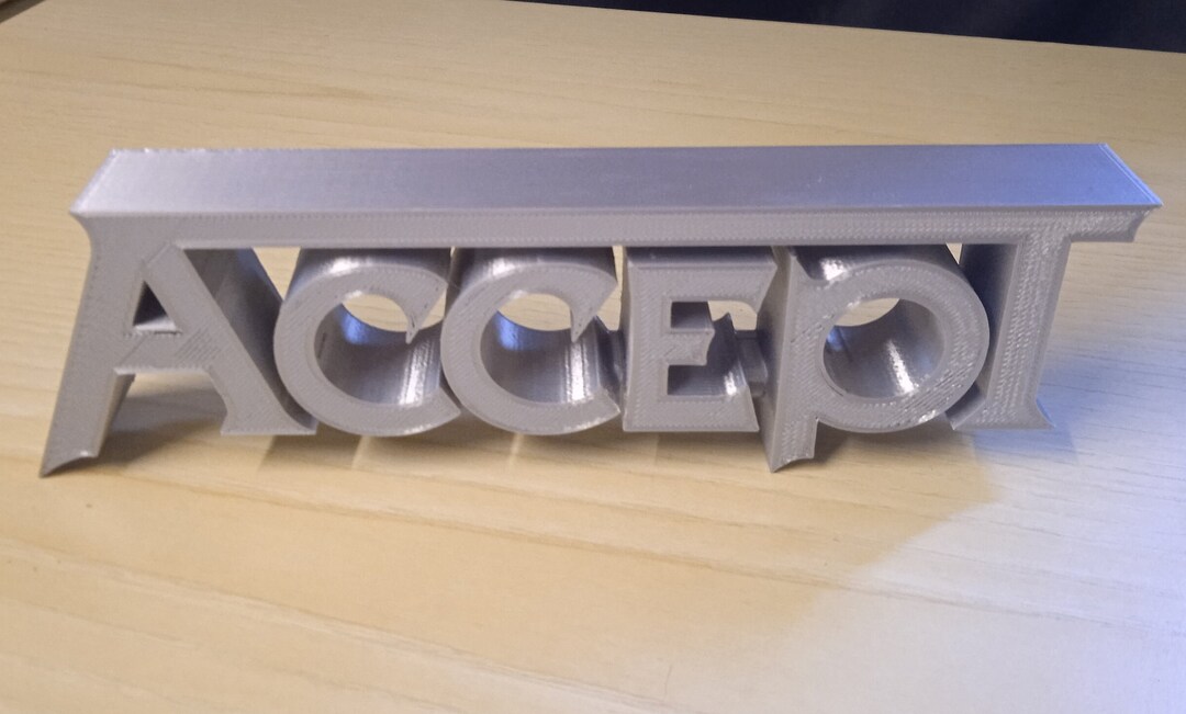 Accept 3d Logo - Etsy