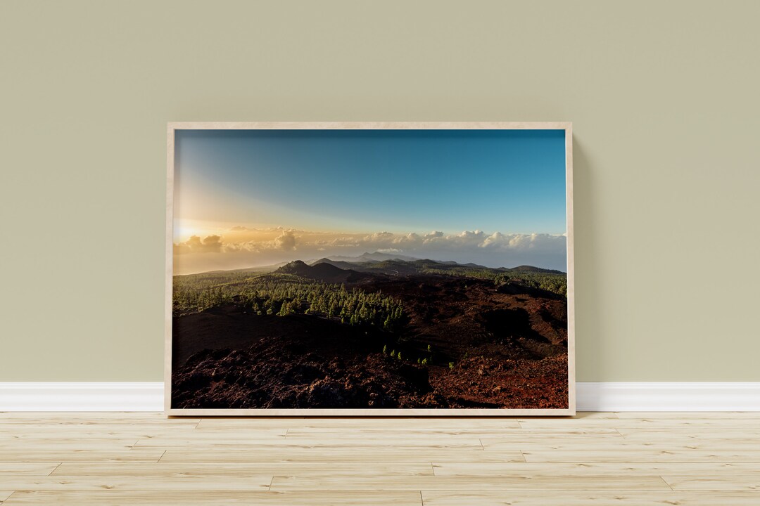 Volcano Samara | Tenerife Landscape | Golden Hour | Wall Art | Home ...
