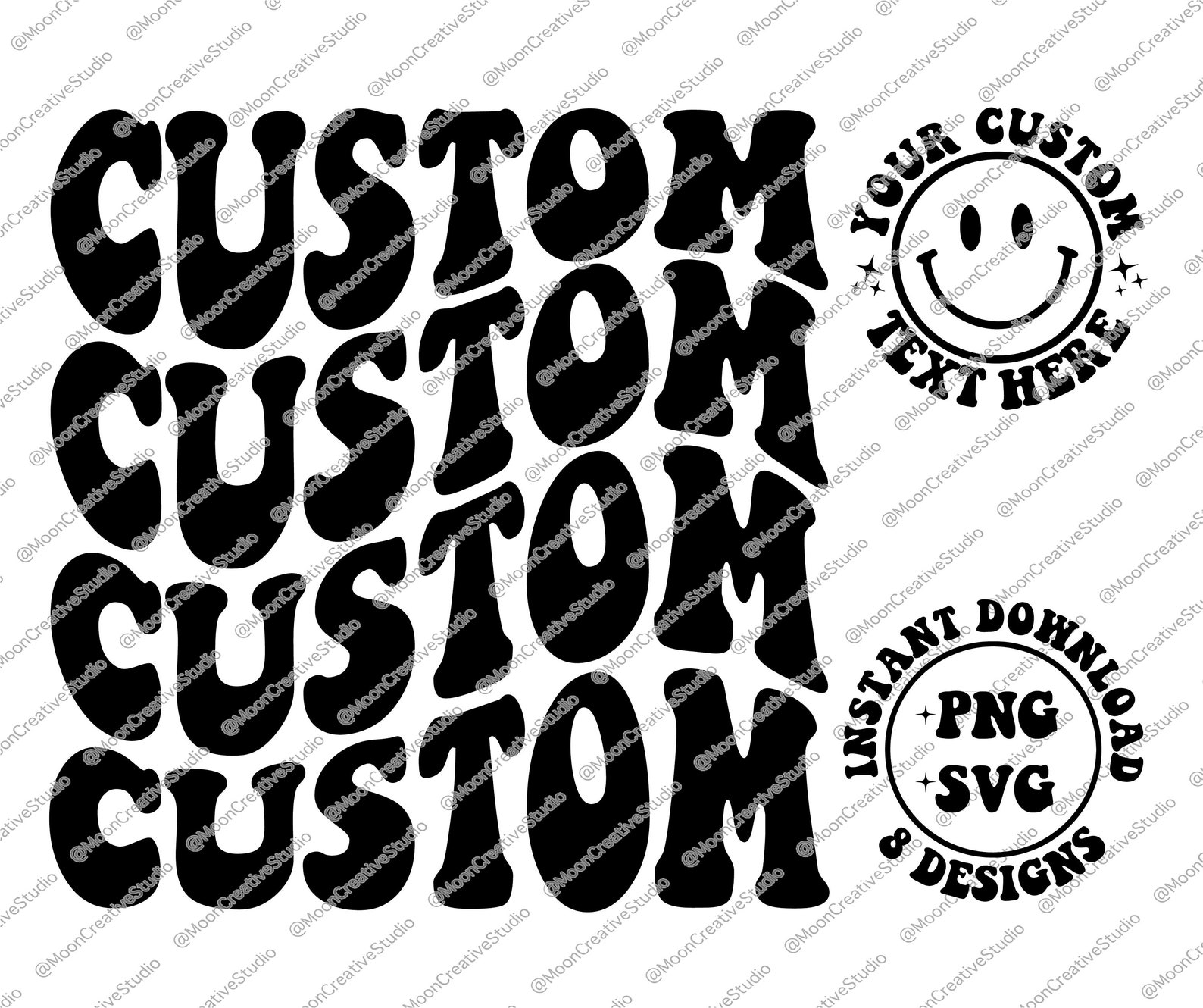 Custom Wavy Text Svg, Somebodys Custom Png, Wavy Font Svg, Wavy Font ...