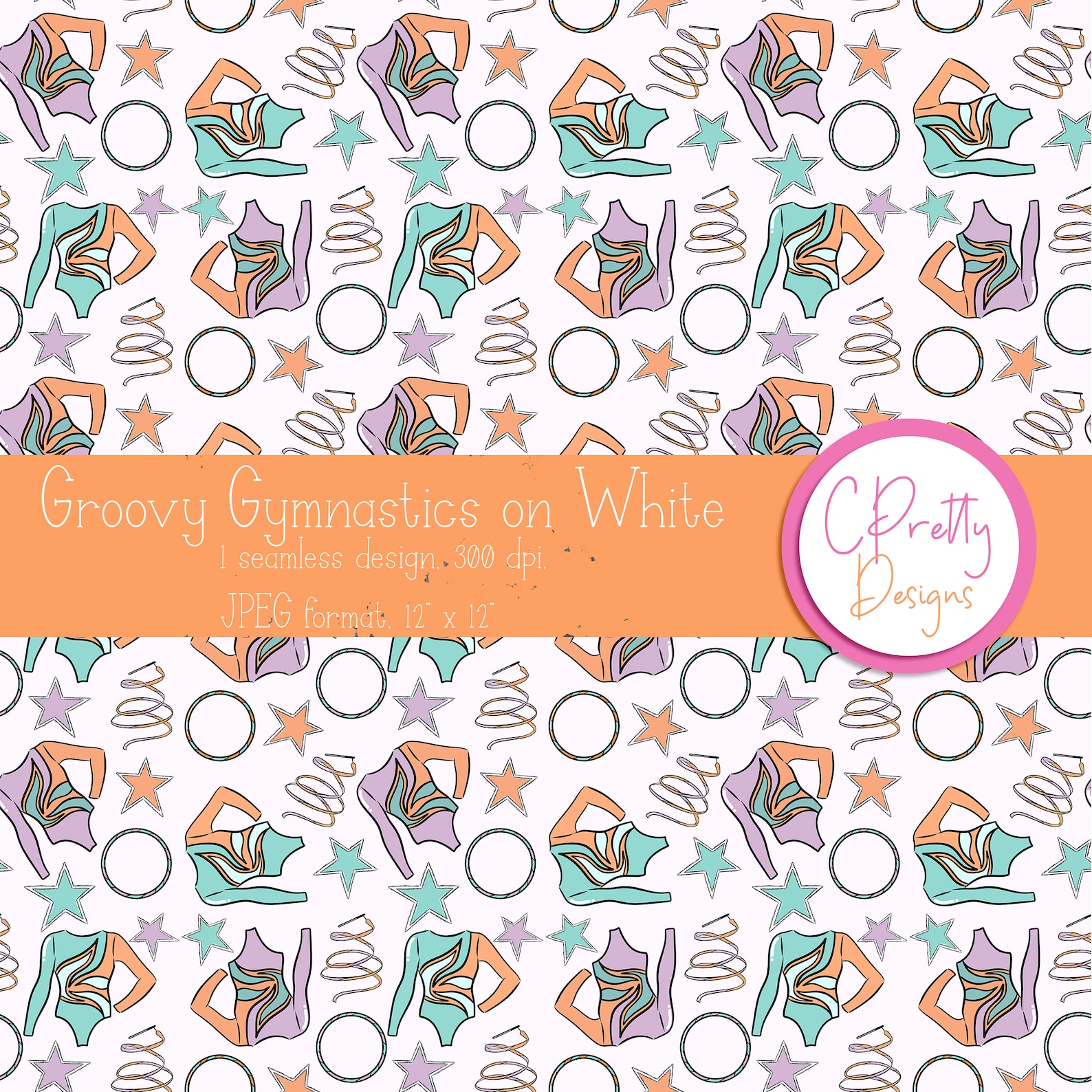 Gymnastics Seamless Pattern for Fabric for Gymnastics Seamless ...