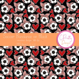 Soccer Seamless Pattern for Fabric Commercial Use Soccer Pattern Digital Paper for Soccer ...