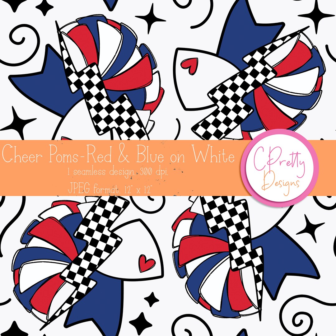 Cheer Seamless Pattern for Cheerleader Seamless Pattern for Cheerleader ...