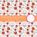 Basketball Seamless Pattern for Fabric Pattern for Basketball Seamless ...