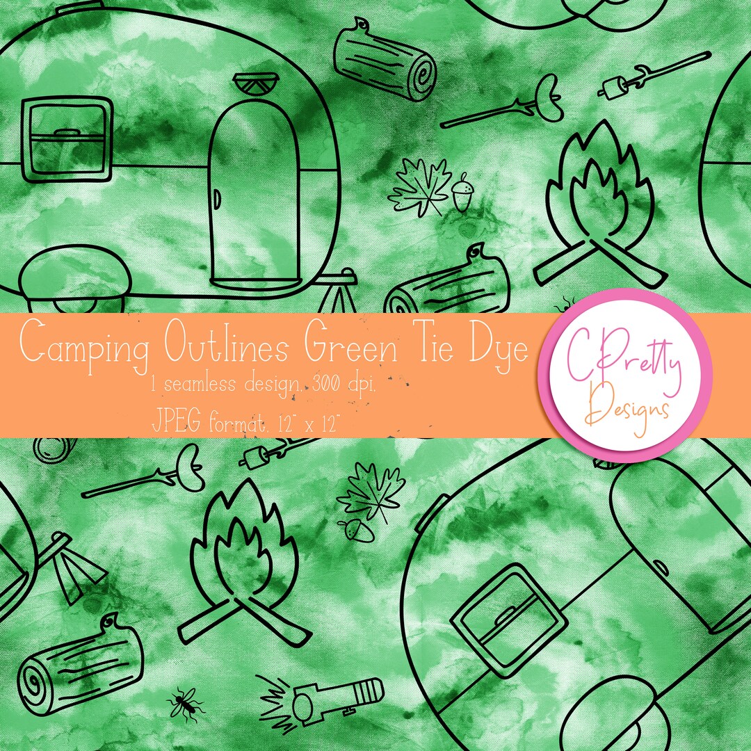 Camping Seamless Pattern for Fabric Use Repeating Pattern for ...