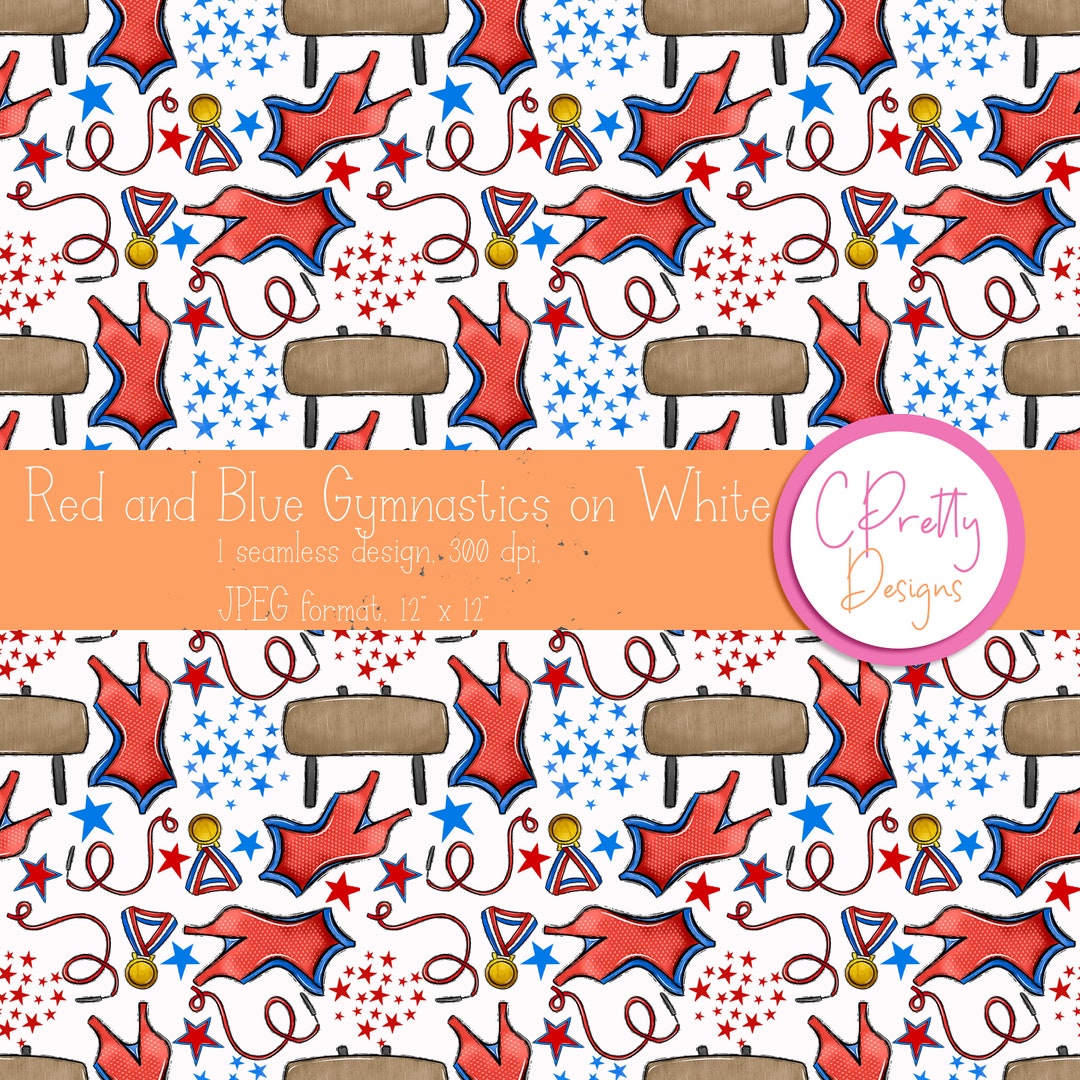 Gymnastics Seamless Pattern for Fabric for Gymnastics Seamless ...