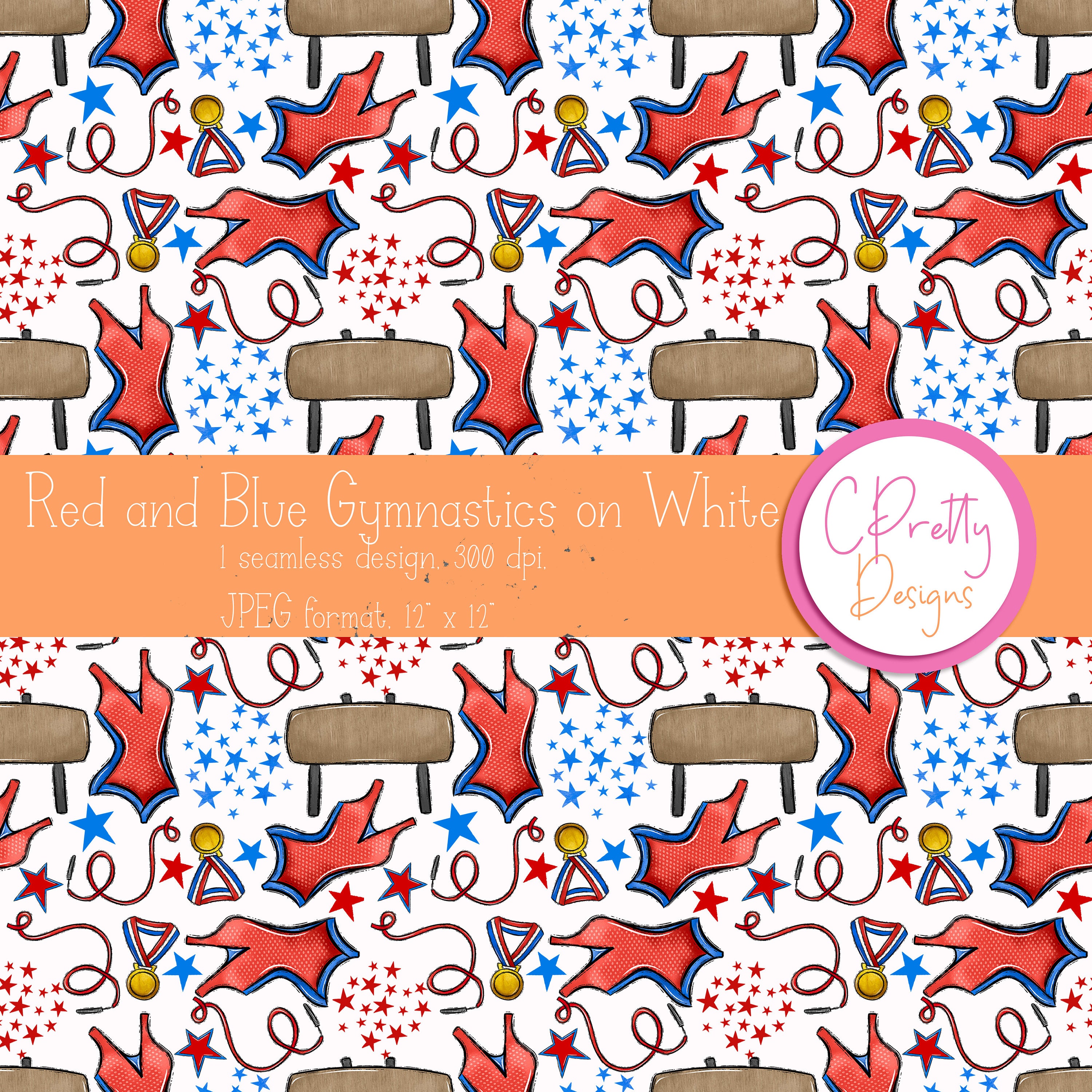 Gymnastics Seamless Pattern for Fabric for Gymnastics Seamless ...