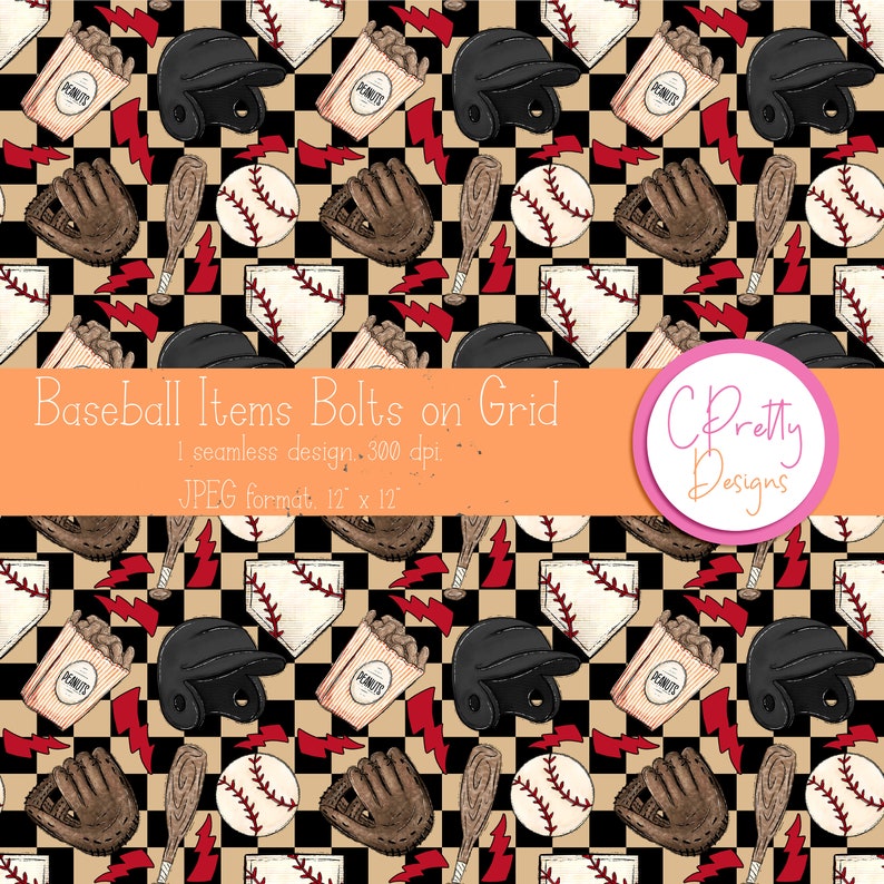 Baseball Seamless Pattern Repeating File for Fabric Printing Baseball ...