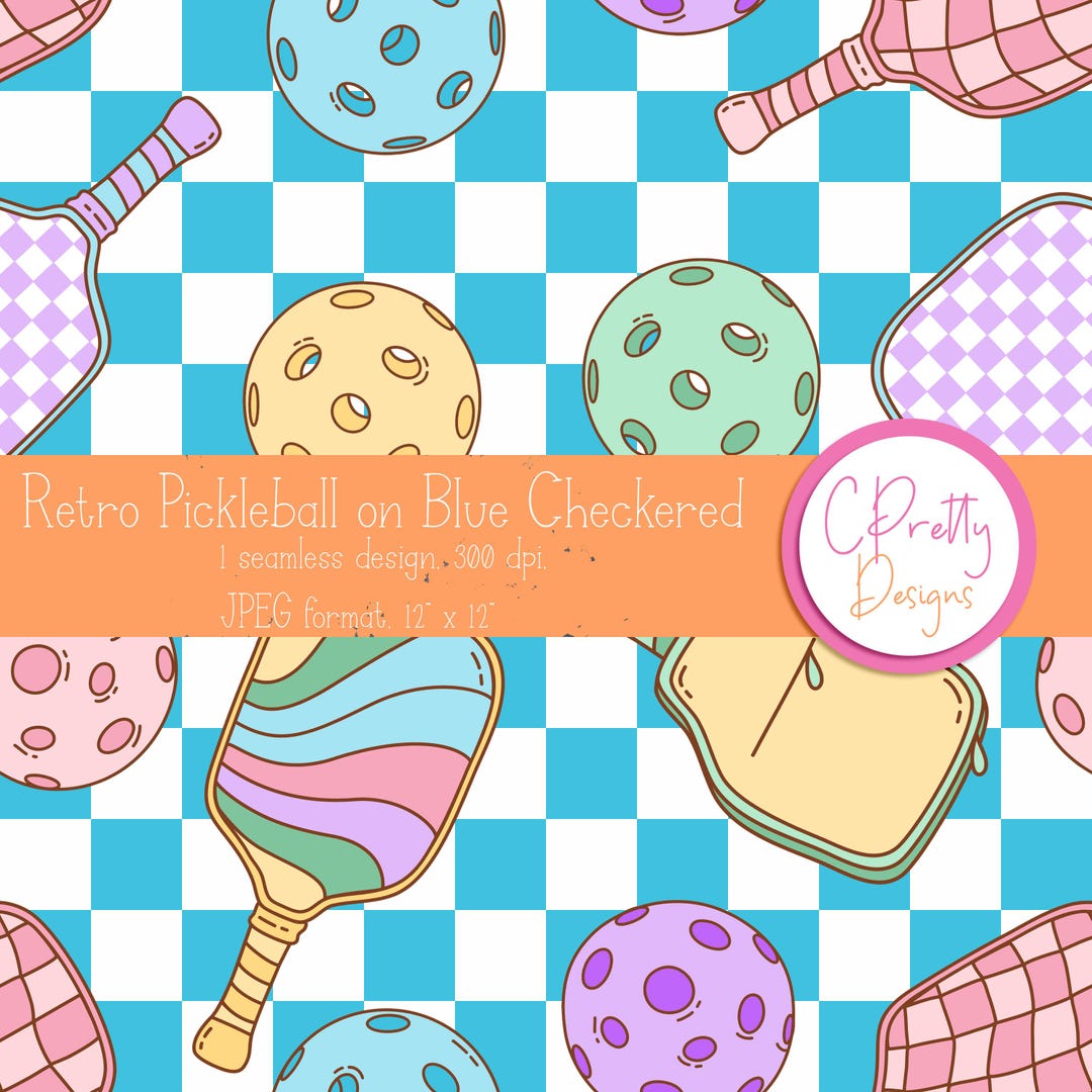 Pickleball Seamless Pattern for Fabric Pattern for Pickleball Seamless ...