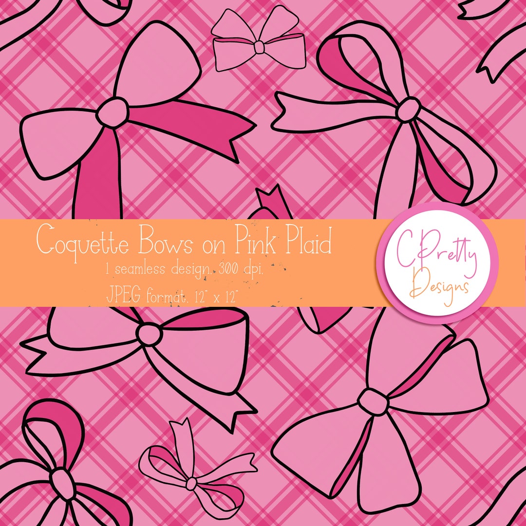 Coquette Bows Seamless Pattern Coquette Bows Repeating Pattern for ...