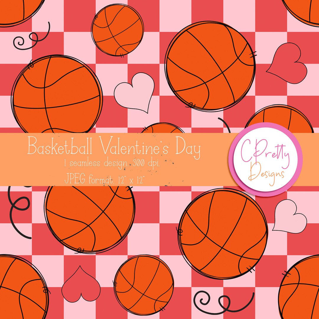 Basketball Seamless Pattern for Fabric Pattern for Basketball Seamless ...
