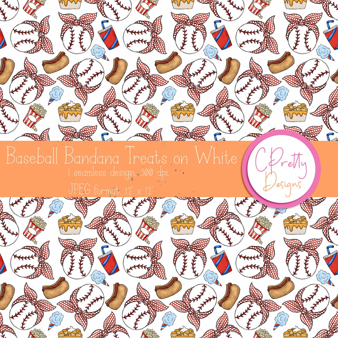 Baseball Seamless Pattern Repeating File for Fabric Printing Baseball ...