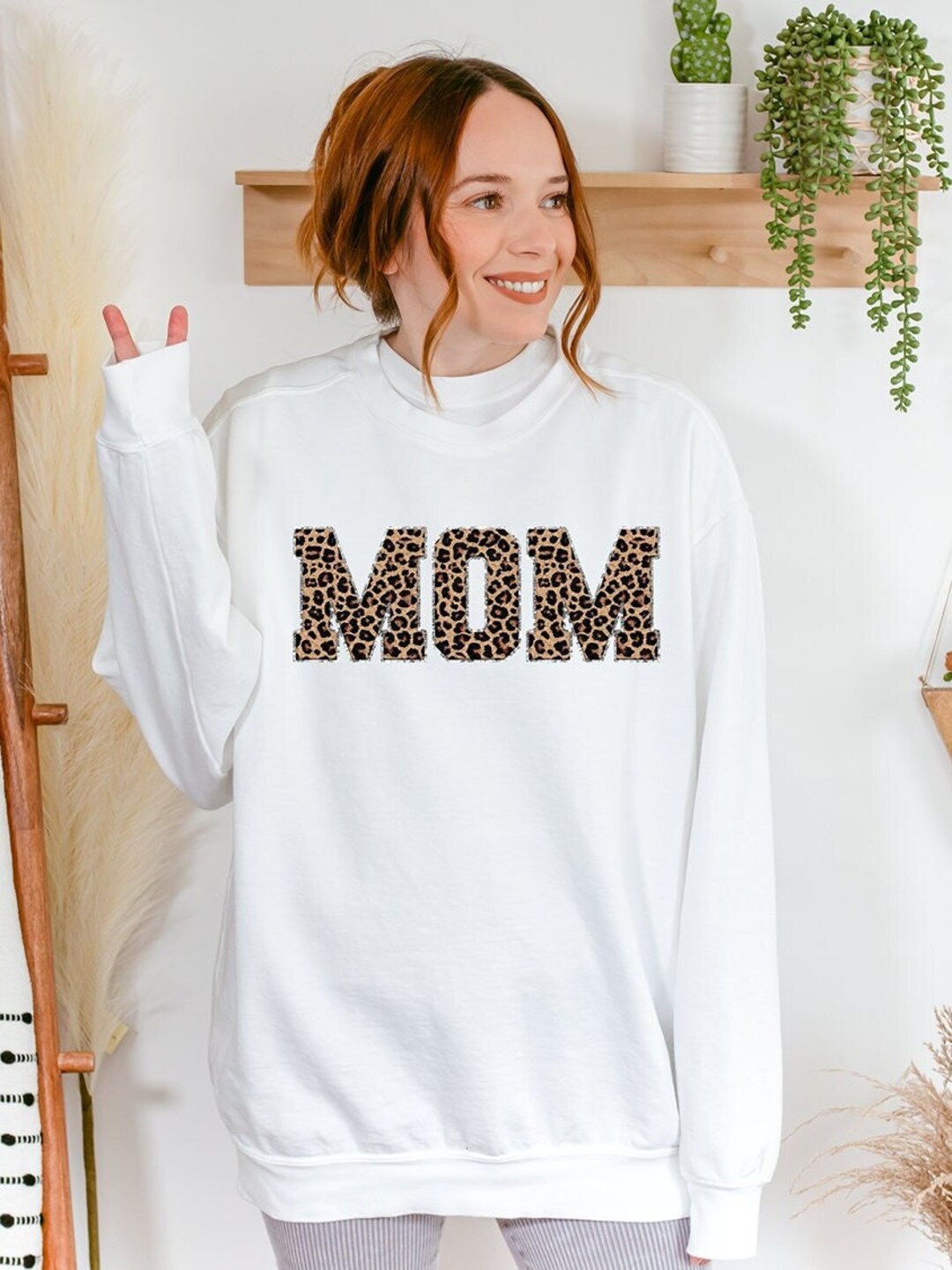 Mom Png Sublimation Design Leopard Mom Png Faux Chenille Patch Png Mom Digital Design Sparkly ...