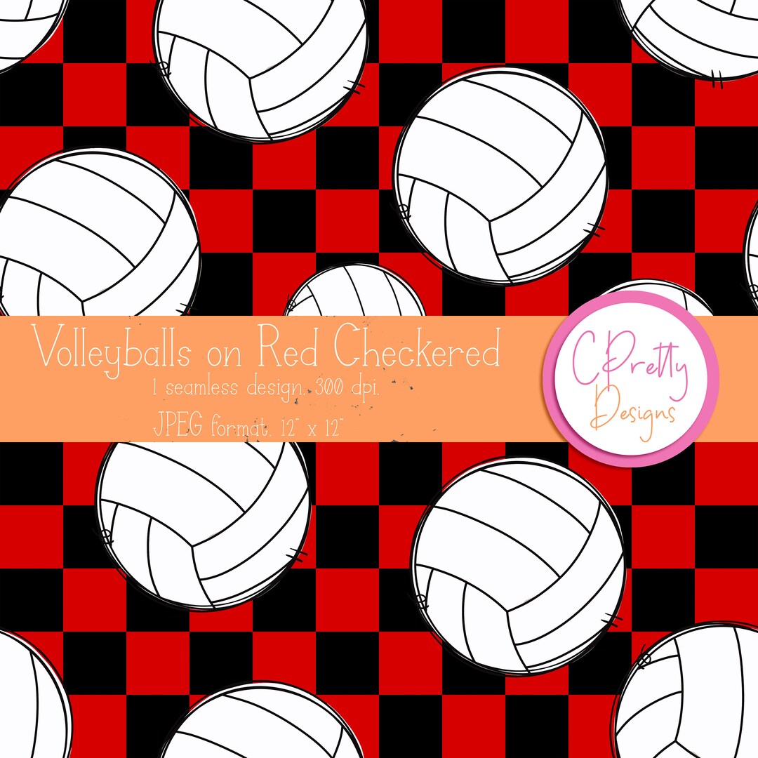 Volleyball Seamless Pattern for Fabric Pattern for Volleyball Seamless ...
