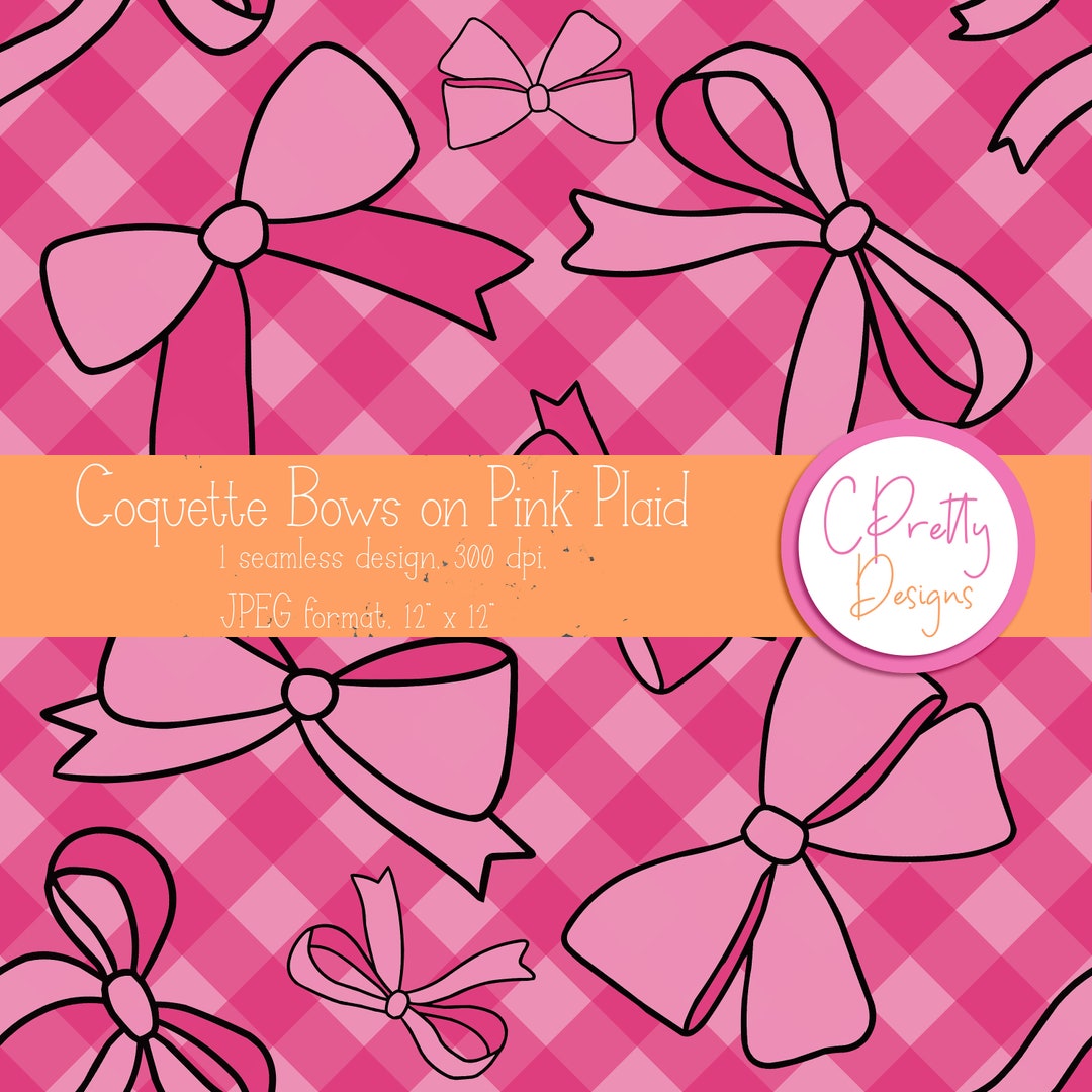 Coquette Bows Seamless Pattern Coquette Bows Repeating Pattern for ...