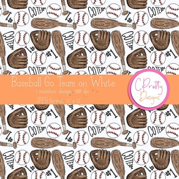 Baseball Pattern - Etsy