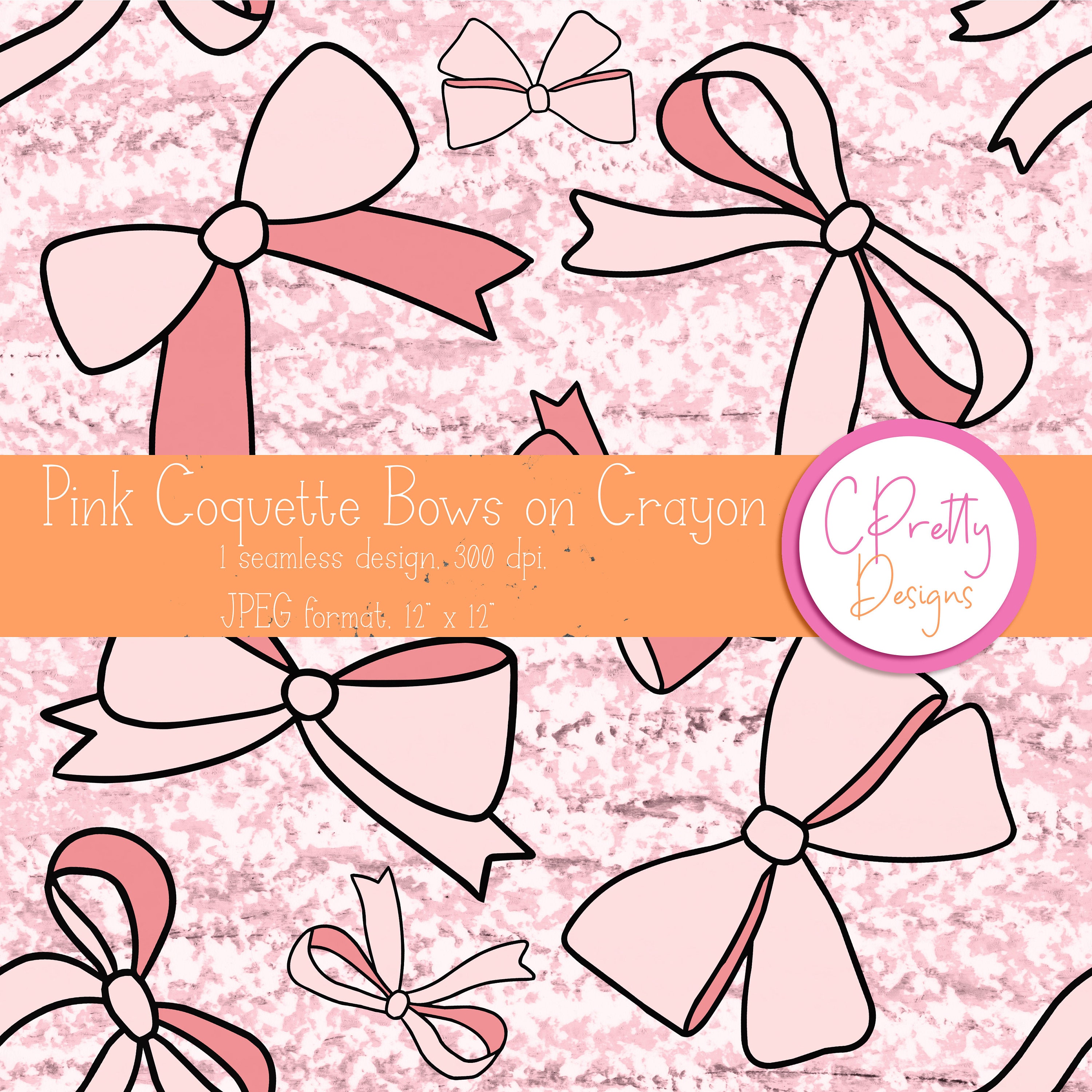 Coquette Bows Seamless Pattern Coquette Bows Repeating Pattern for ...