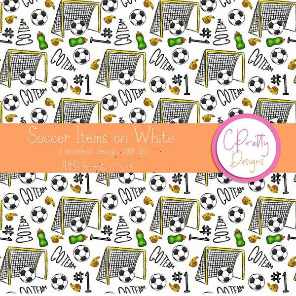 Soccer Pattern - Etsy