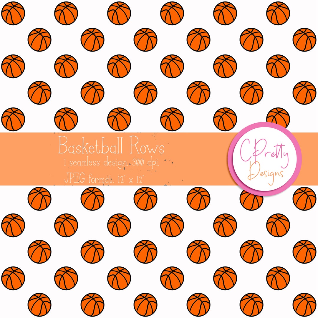 Basketball Seamless Pattern for Fabric Pattern for Basketball Seamless ...