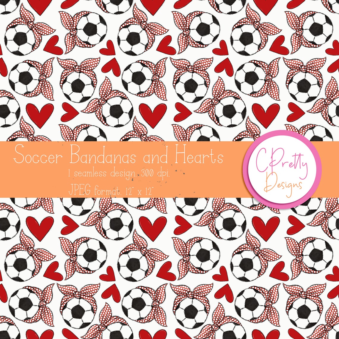 Soccer Seamless Pattern for Fabric Commercial Use Soccer Pattern ...