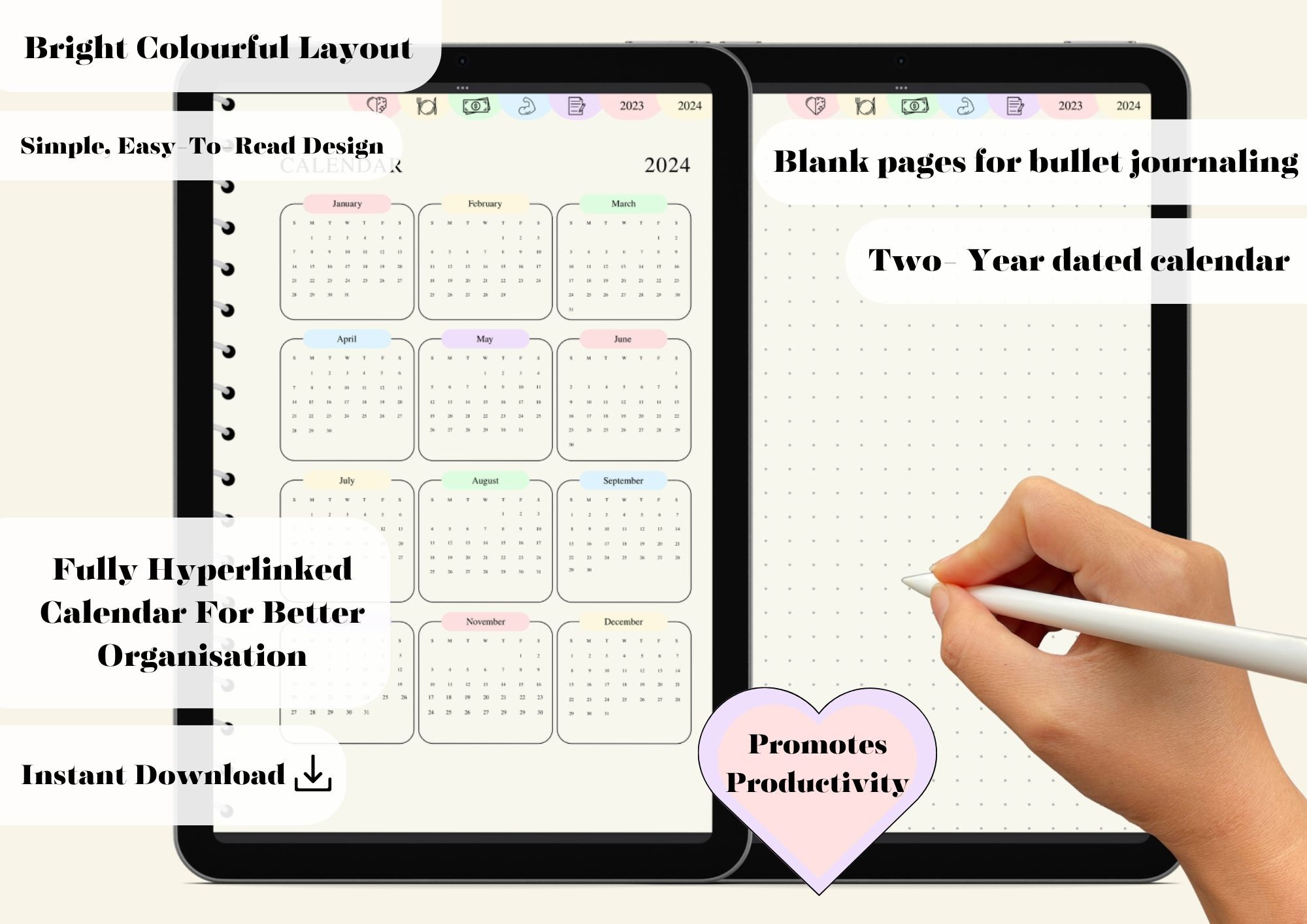 THE EVERYTHING PLANNER - Digital Planner, Goodnotes Planner, Wellness ...